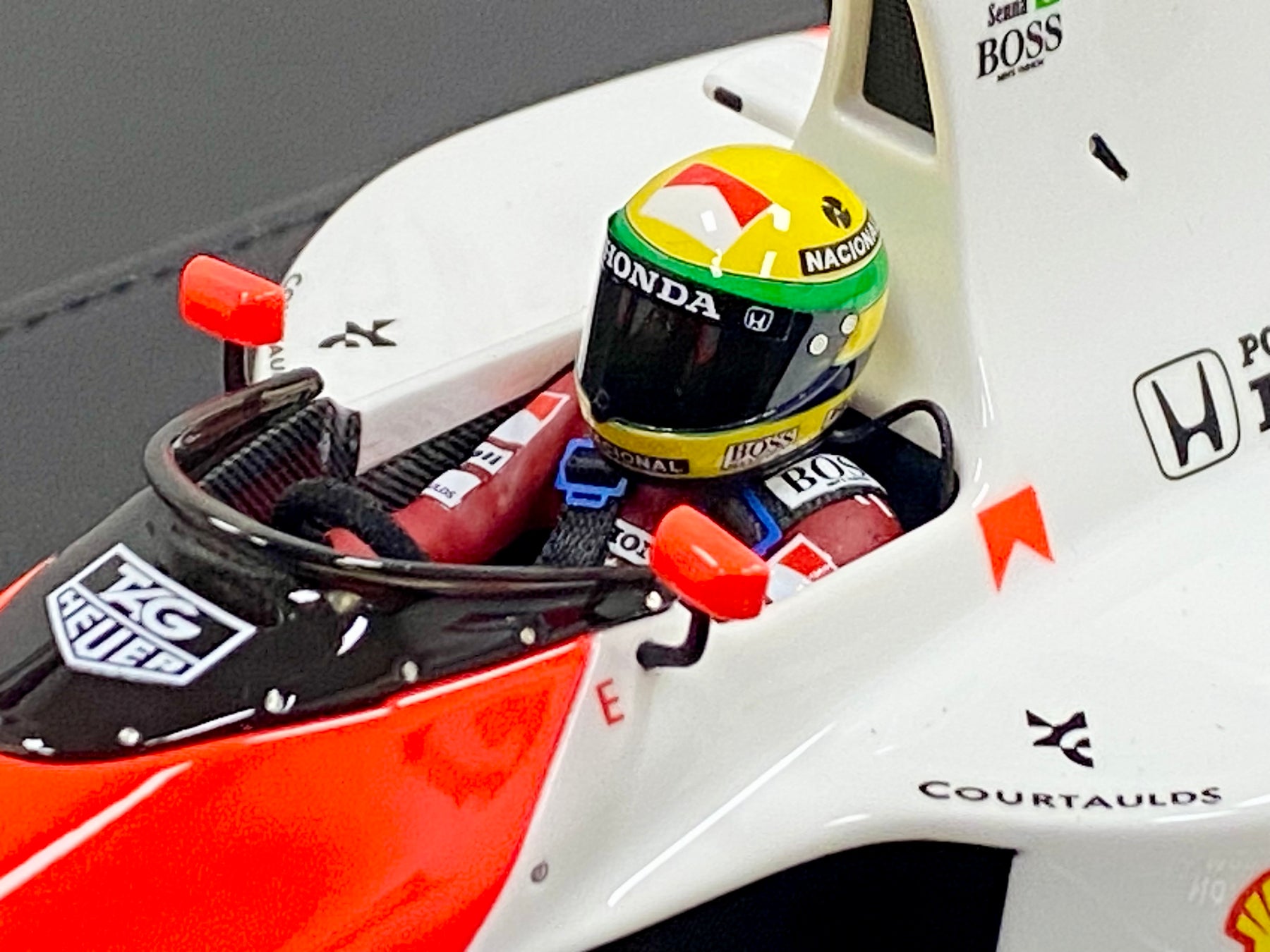 McLaren MP4/5B #27 Monza 1990 1:18 Scale Ayrton Senna World Champion ...
