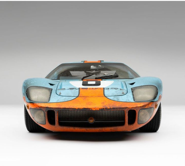 Amalgam Ford GT40 1:8 scale Le Mans 1969 winner fully race weathered m ...