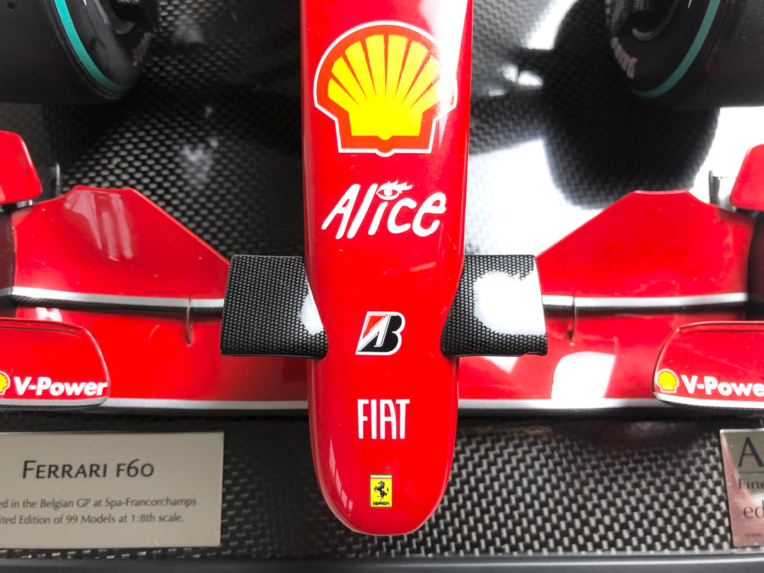 Amalgam 1:8 scale Ferrari F60 Kimi Raikkonen Winner Spa 2009 – Revilo Model Cars