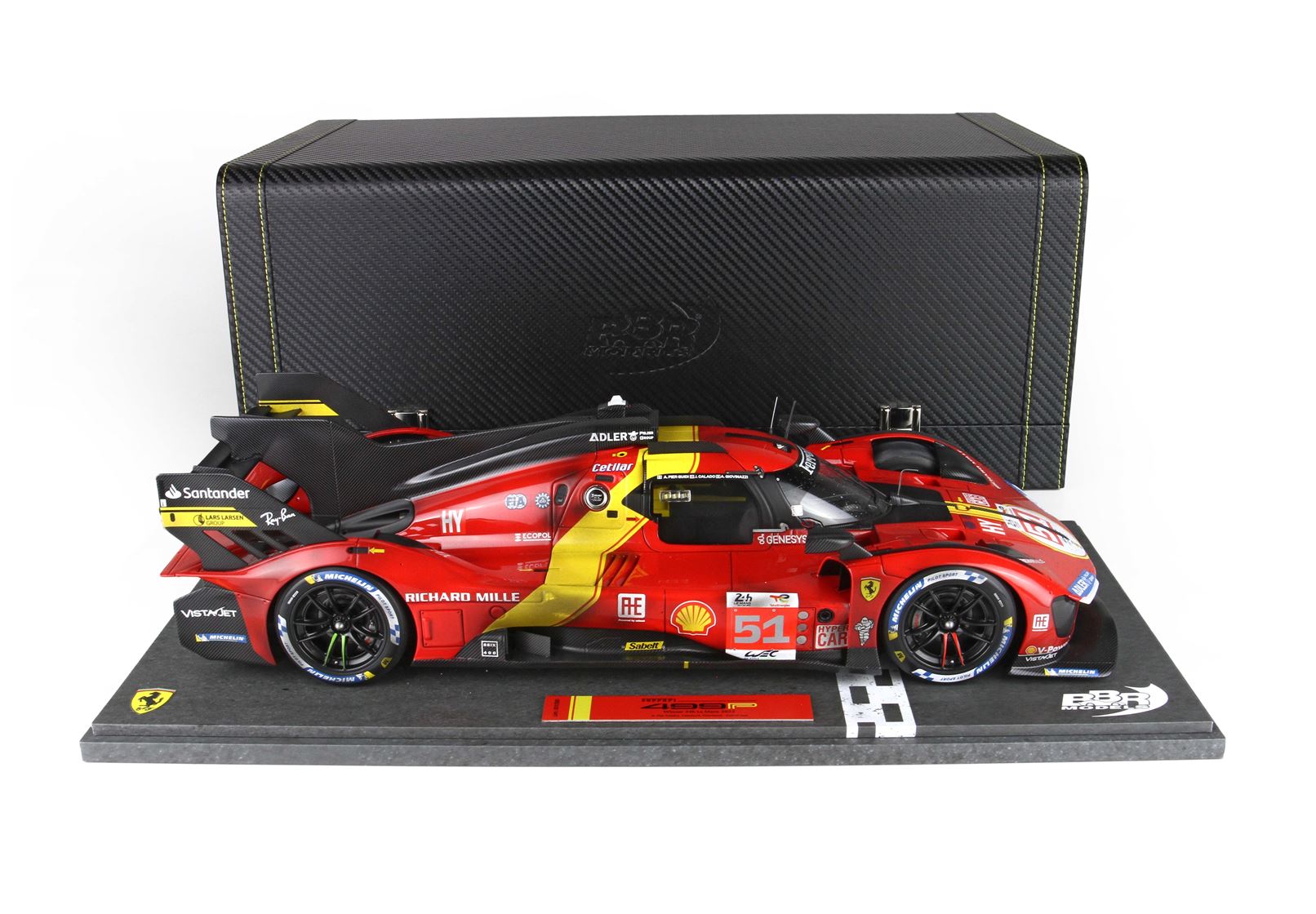 BBR 1:12 scale Ferrari 499P #51 2023 Le Mans winner Race finish ...