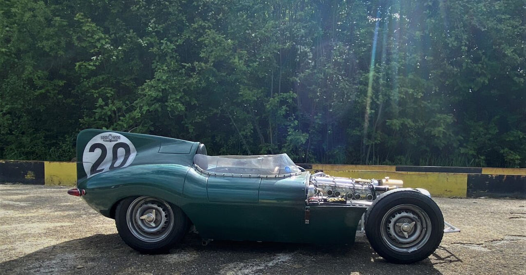 Unique Handbuilt 1:8 scale 1955 Jaguar D Type #20 – Revilo Model Cars