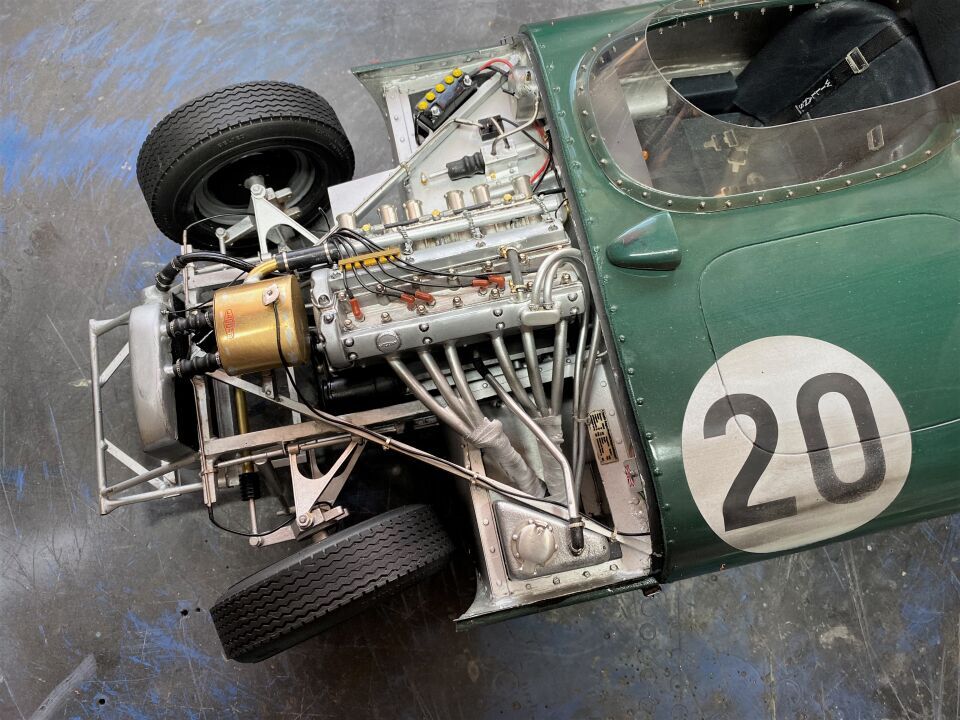 Unique Handbuilt 1:8 scale 1955 Jaguar D Type #20 – Revilo Model Cars