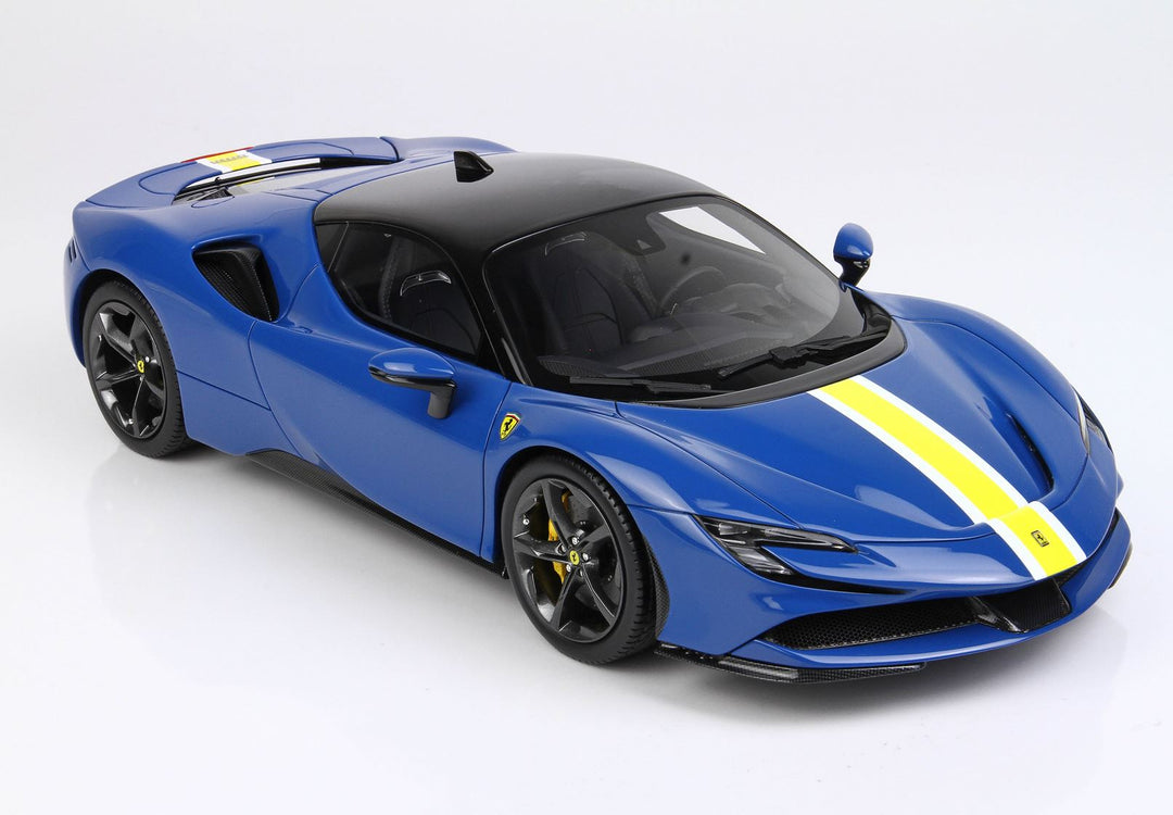 BBR Ferrari SF90 Stradale 1:18 scale Azzurro blue – Revilo Model Cars