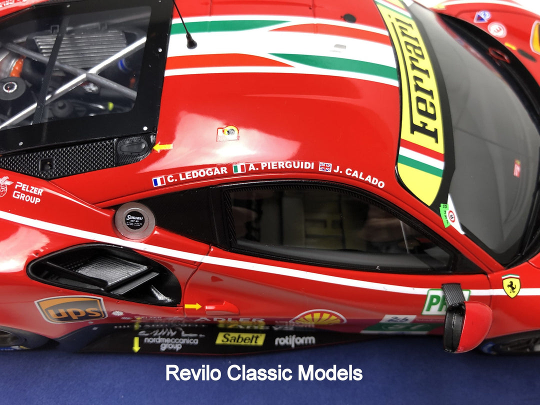 Ferrari 488 GTE Le Mans class winner #51 1:18 scale – Revilo Model Cars
