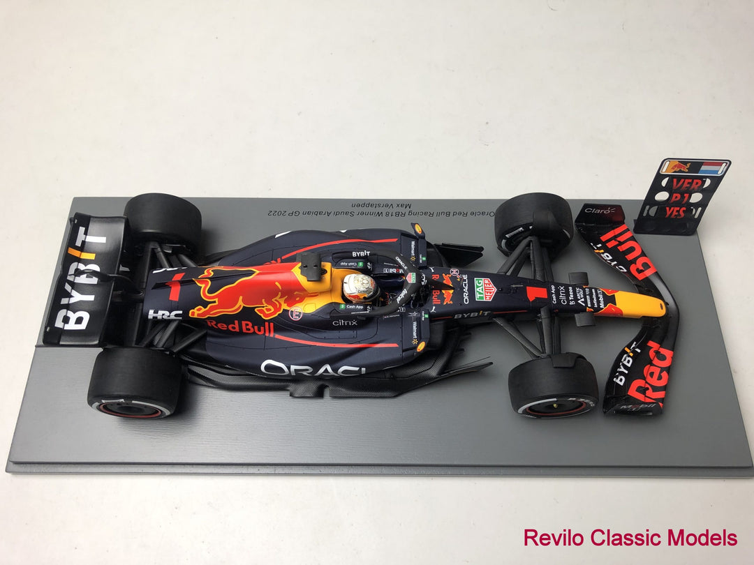 Spark 1:18 scale 2022 Red Bull RB18 #1 Max Verstappen – Revilo Model Cars